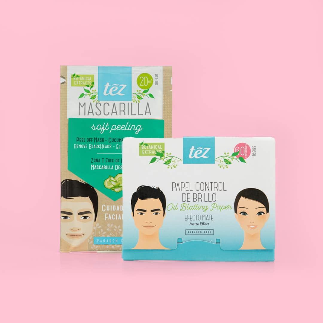 Doble Cuidado Facial: Mascarilla Soft Peeling & Papel Facial Limpiador ...